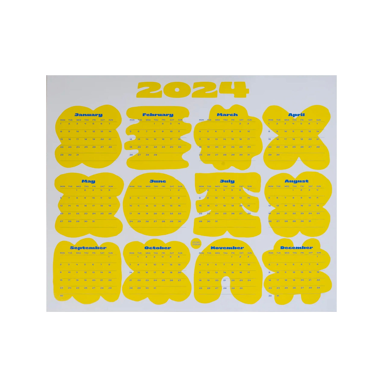 Wall Calendar - Shapes – Woonwinkel