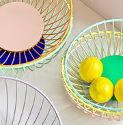 Iris Wire Basket - Small Light Blue – Woonwinkel